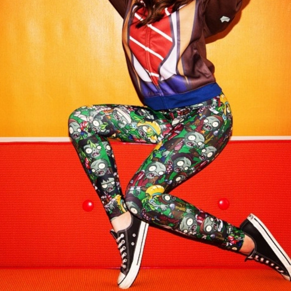 Popcap X Bomsheller Plants Vs Zombies Leggings - Gem